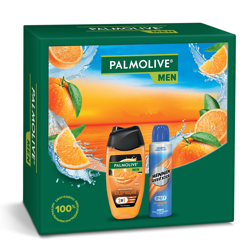 PALMOLIVE Men Подарочный набор "Цитрусовый Заряд для Активного Дня ...