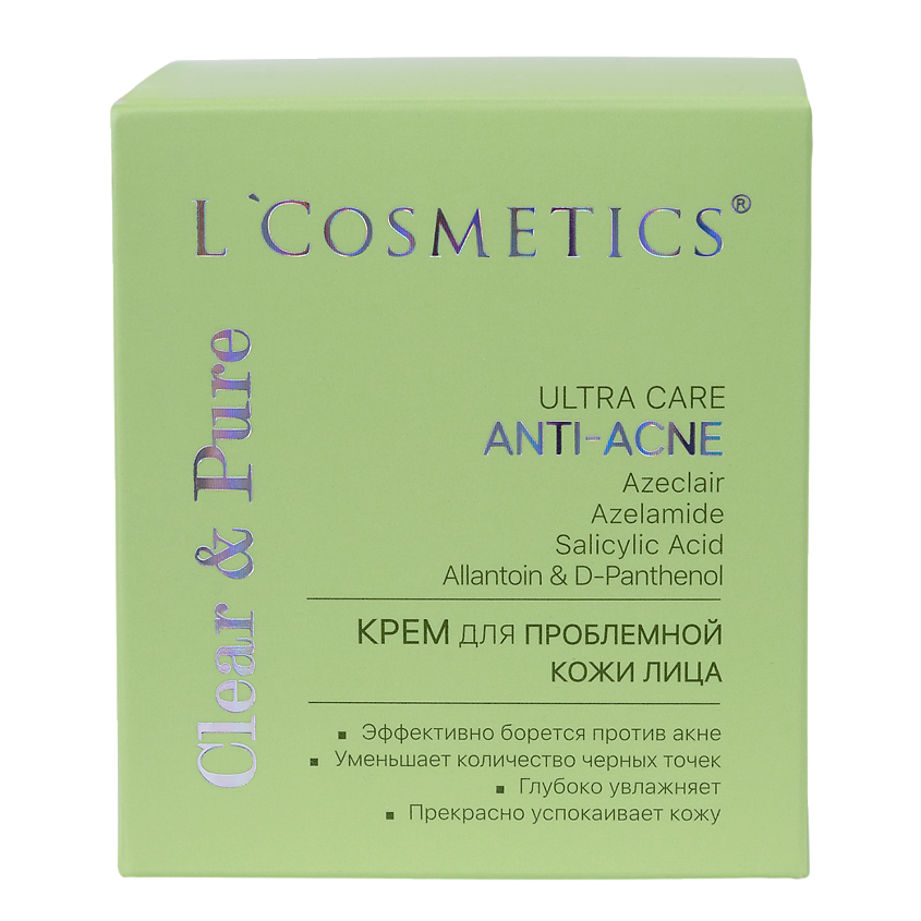 LCOSMETICS Крем для лица для проблемной кожи Clear & Pure ULTRA CARE ...