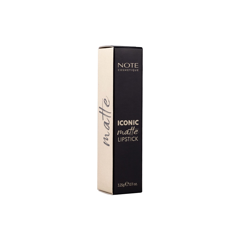 NOTE COSMETIQUE ICONIC MATTE Бархатная помада для губ с матовым финишем ...