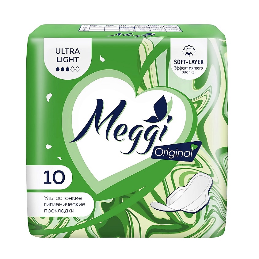 MEGGI Прокладки гигиенические Ultra Light, 10 шт купить по цене 156₽ в ...