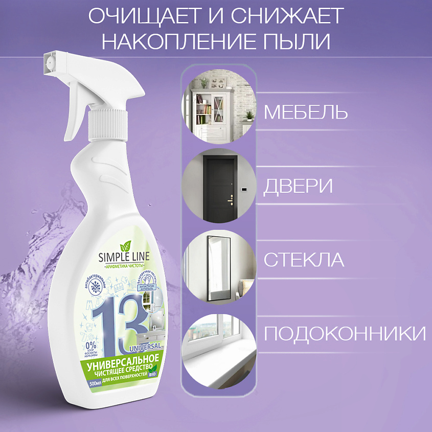 SIMPLE LINE Антипыль спрей для уборки с эффектом антистатика купить по ...