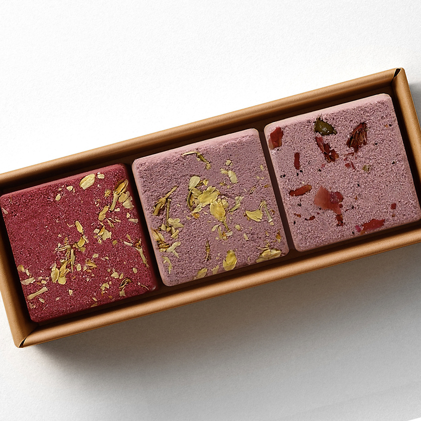 SOLACE Набор бомбочек для ванны Solace (3 шт) с солью, шиммером и ...