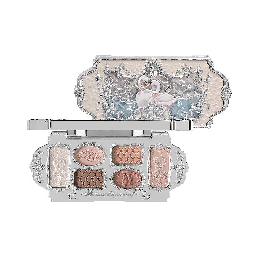 FLOWER KNOWS Палетка Swan Ballet Six-Color Makeup Palette, 01 White ...