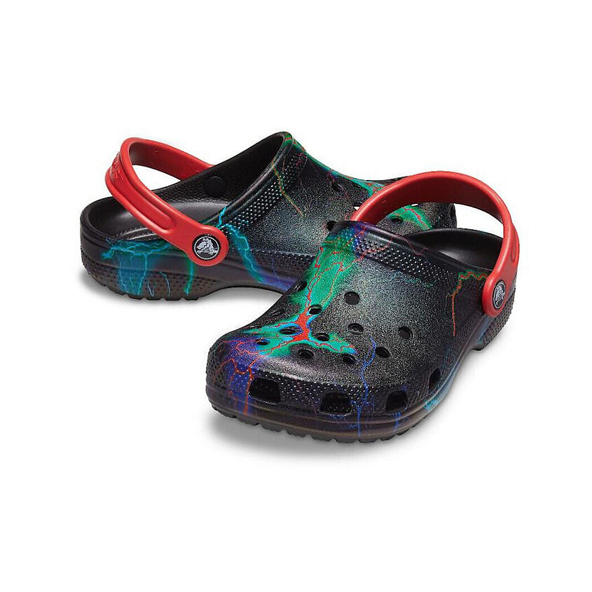 CROCS Кроксы Crocs Classic Out of This World II Black Lightning Bolts ...