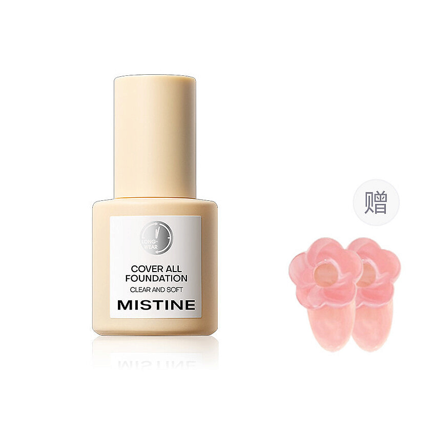 MISTINE Тональный крем Cover All Foundation Clear and Soft + Заколки ...