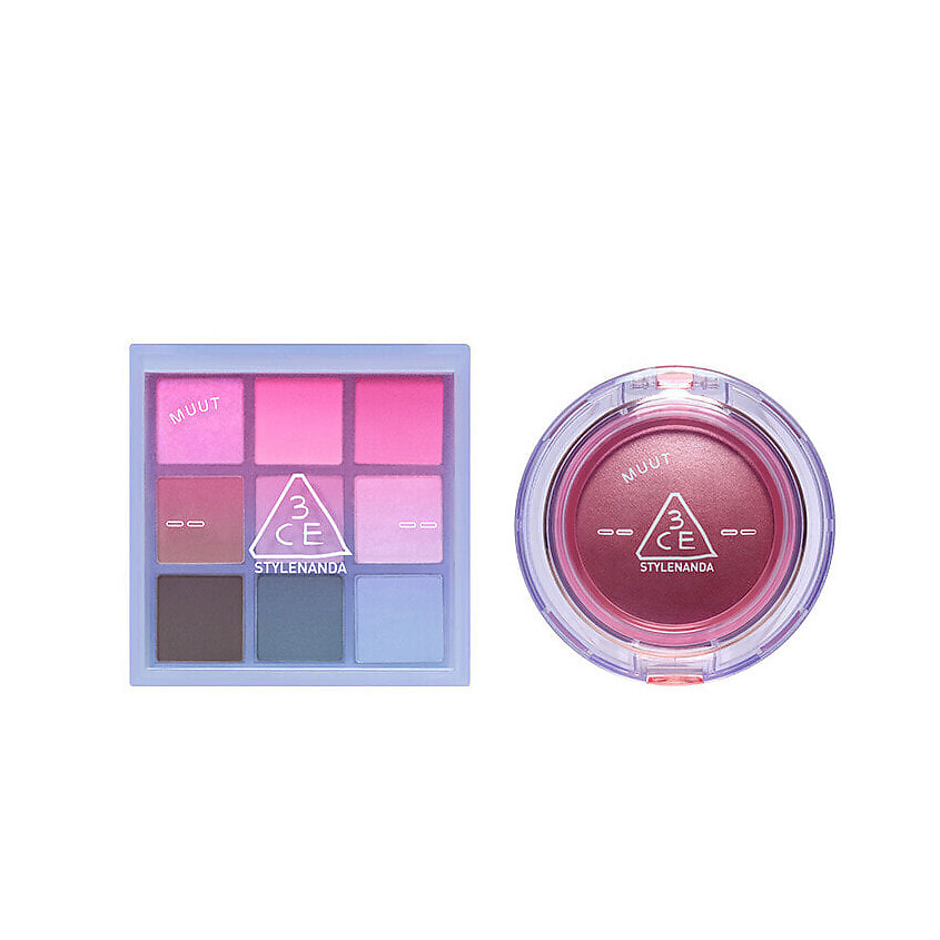 3CE Набор: Палетка Multi Eye Color Palette + Бальзам Bouncy Blur Balm ...