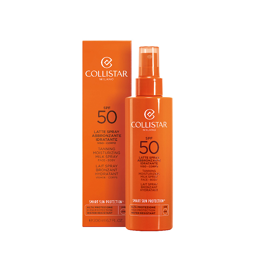 COLLISTAR Молочко-спрей для лица и тела для загара увлажняющее SPF50 ...