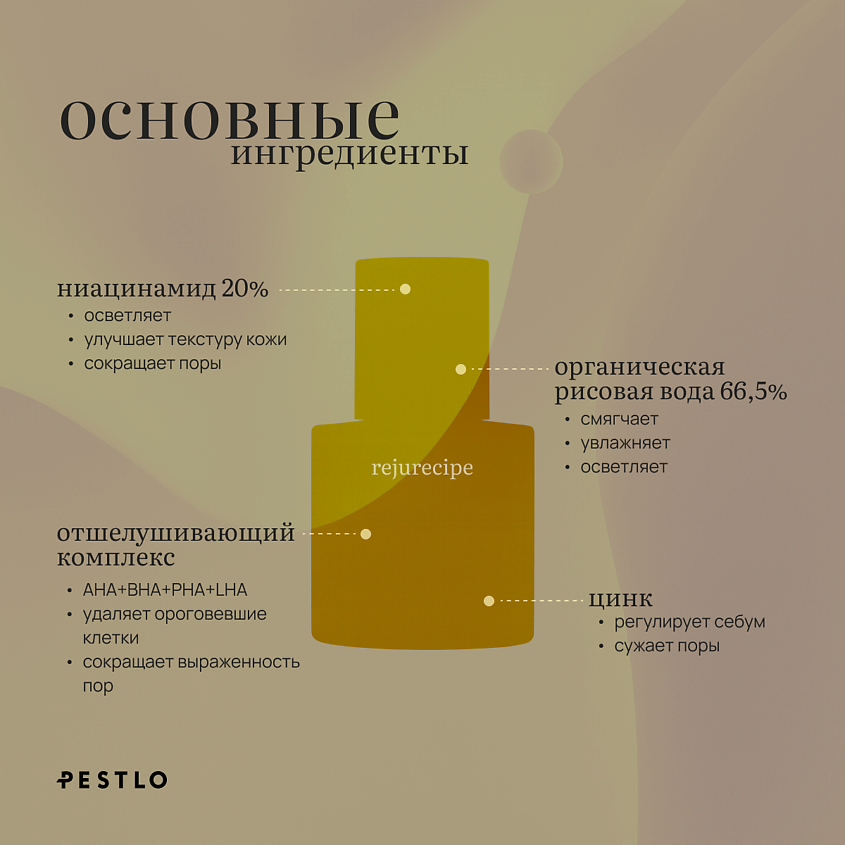 PESTLO PESTLE+ROAD Разглаживающая сыворотка с ниацинамидом Rejurecipe ...