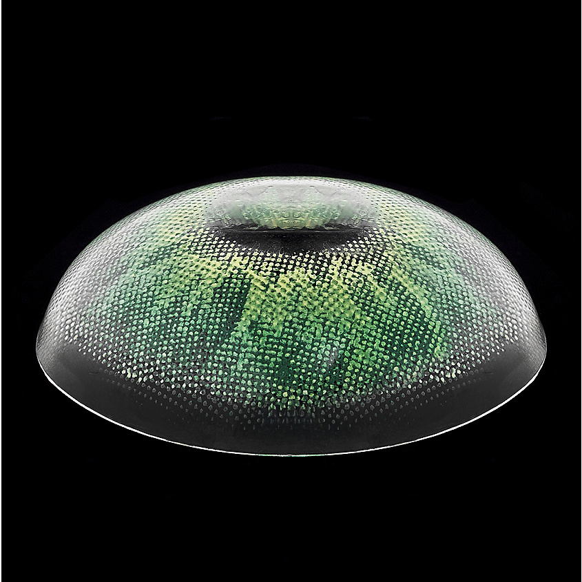 ILLUSION Цветные контактные линзы colors SHINE Love GREEN квартальные ...