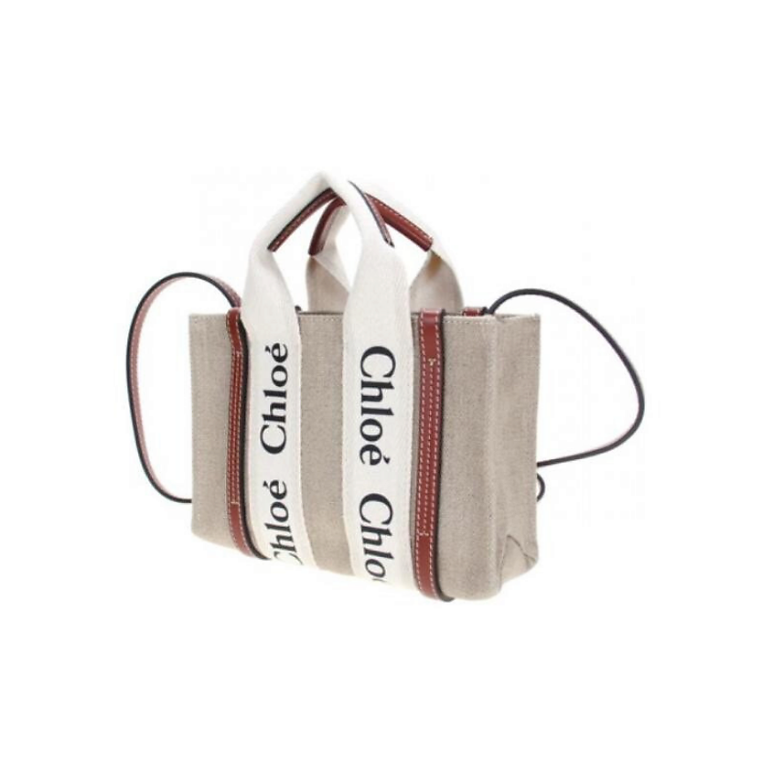 CHLOE Сумка Woody Logo Printed Mini Tote купить по низким ценам в ЛЭТУАЛЬ