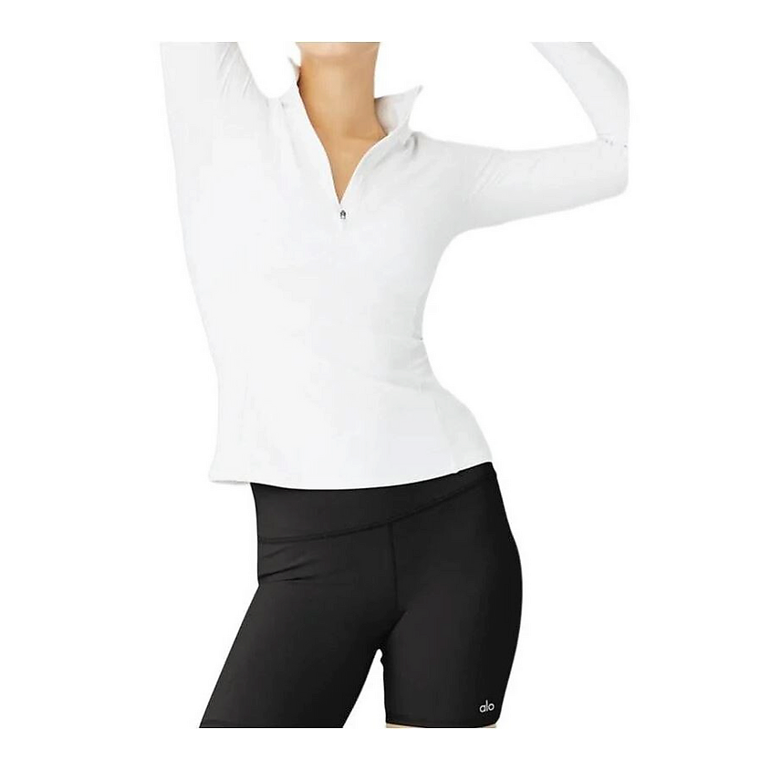 ALO YOGA Лонгслив Alosoft 1/2 Zip Rapid Pullover купить по цене 12391 ...