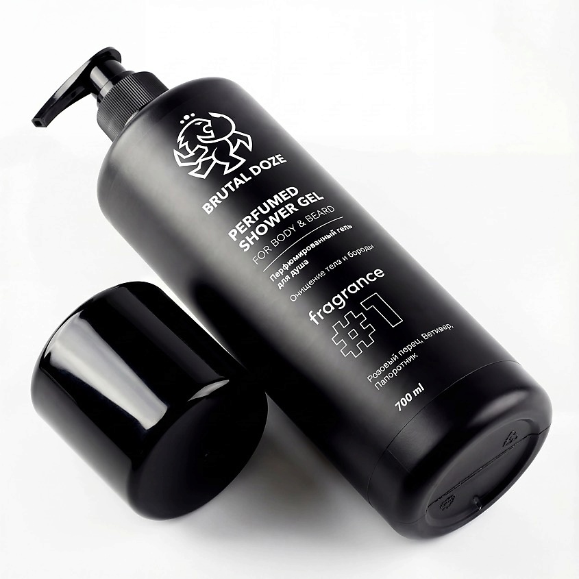 BRUTAL DOZE Парфюмированный гель для душа мужской FRAGRANCE #1, розовый ...