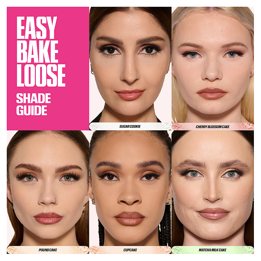 HUDA BEAUTY Рассыпчатая пудра Easy Bake Powder для фиксации макияжа ...
