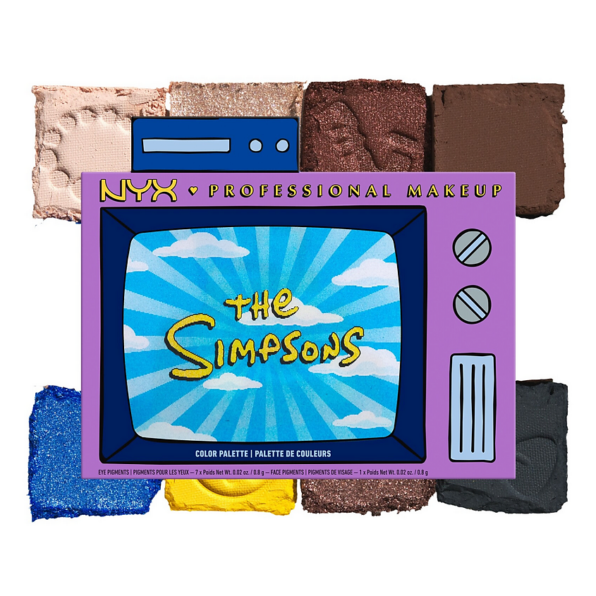 NYX PROFESSIONAL MAKEUP Палетта теней Simpsons Color купить по цене ...