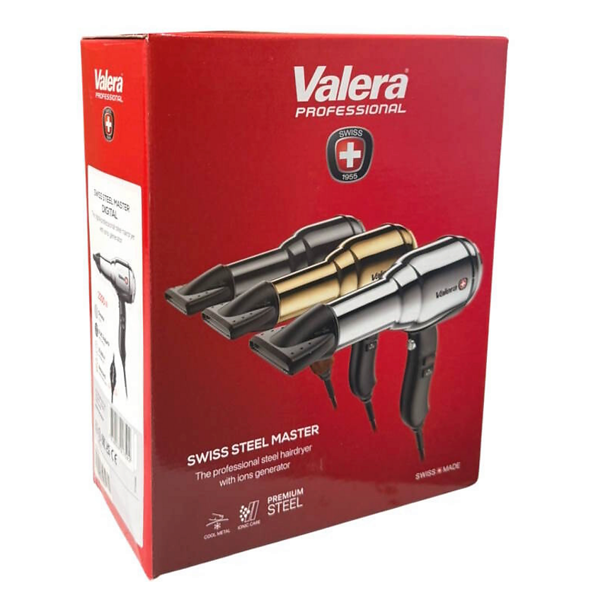 VALERA Профессиональный фен Swiss Steel-Master Digital Chrome купить по ...