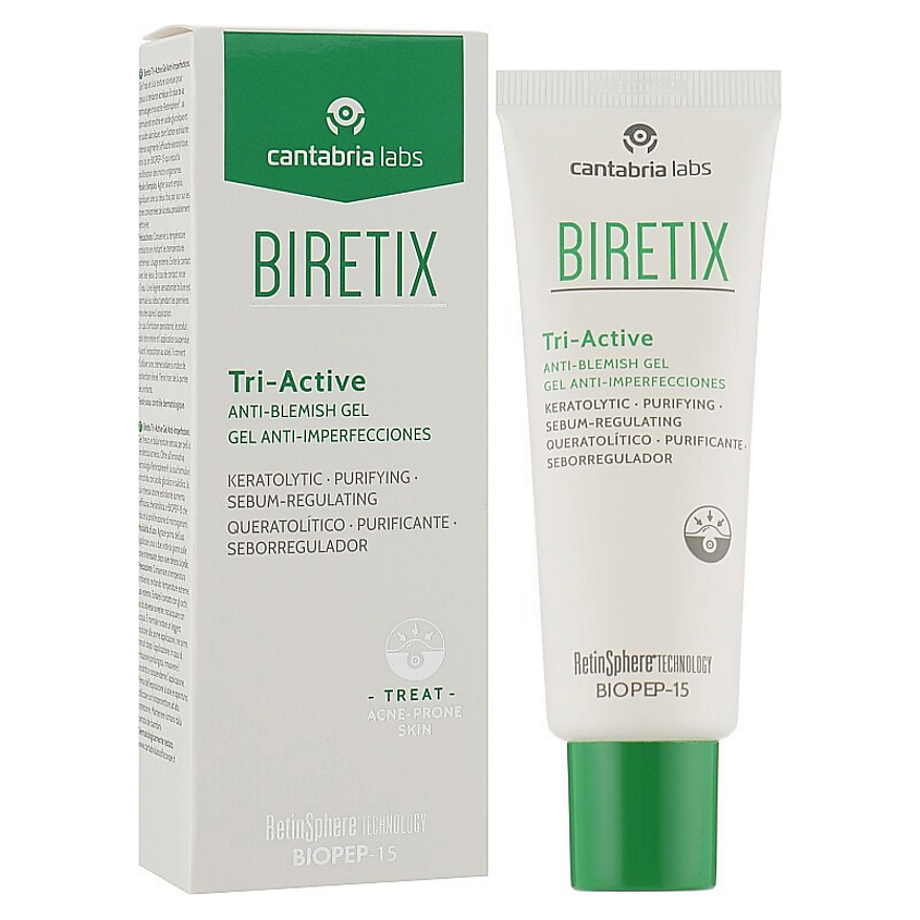 CANTABRIA LABS Гель для лица против акне Biretix Tri-Active купить по ...