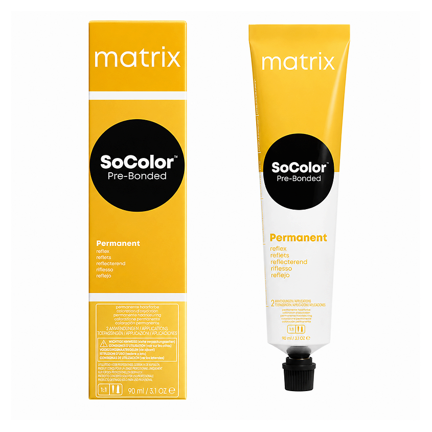 MATRIX Стойкая крем-краска для волос SoColor Pre-Bonded Reflect, № 8N ...